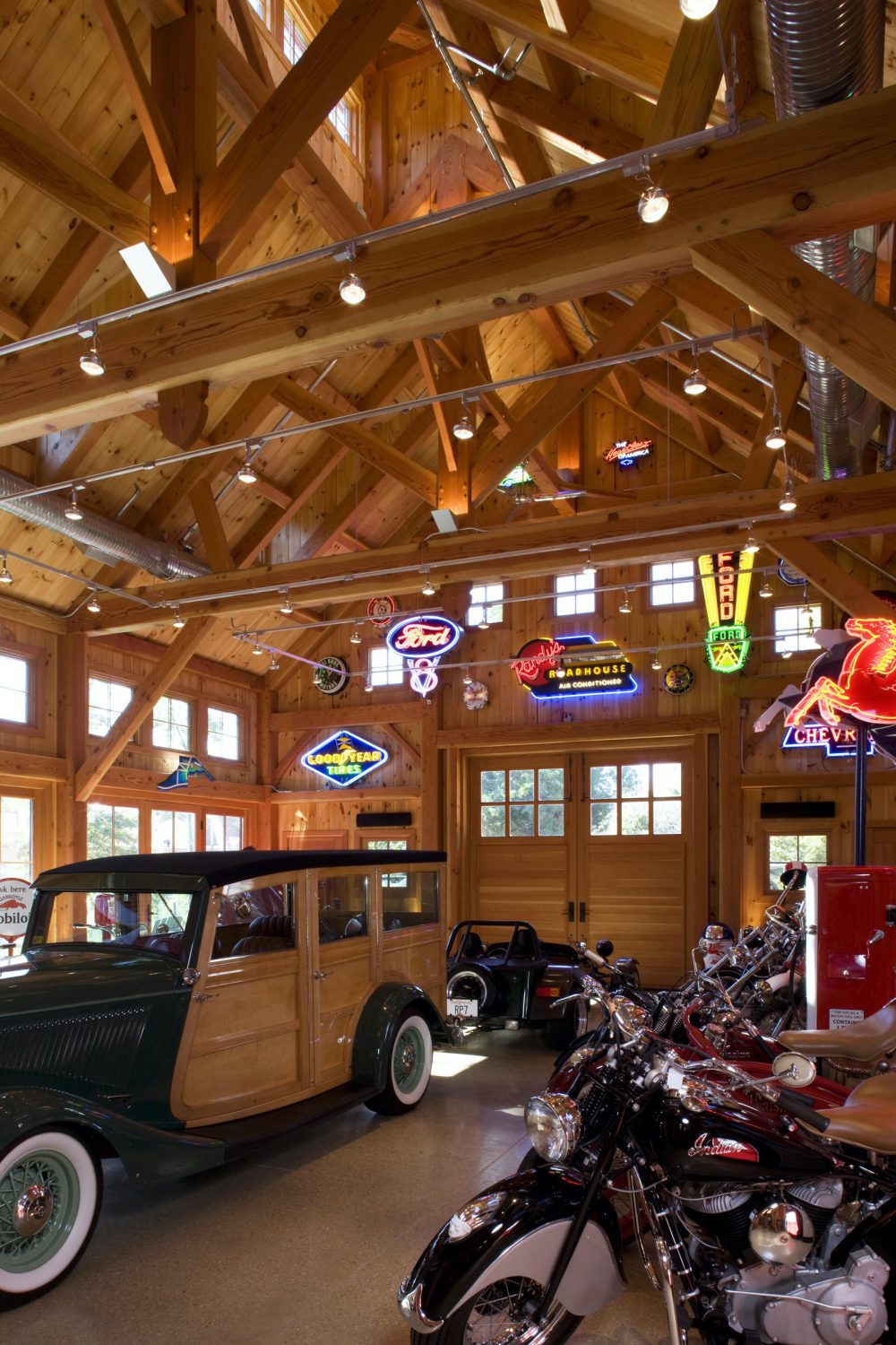 Timberframe Auto Barn - Purple Cherry